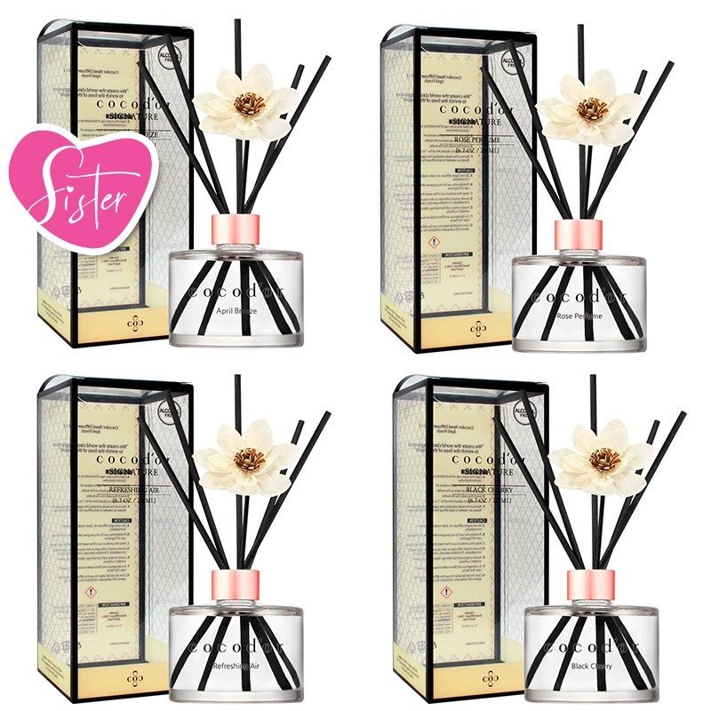 Cocod'or Flower Reed Diffuser 200ml - Alcohol Free - (8 flavour to ...