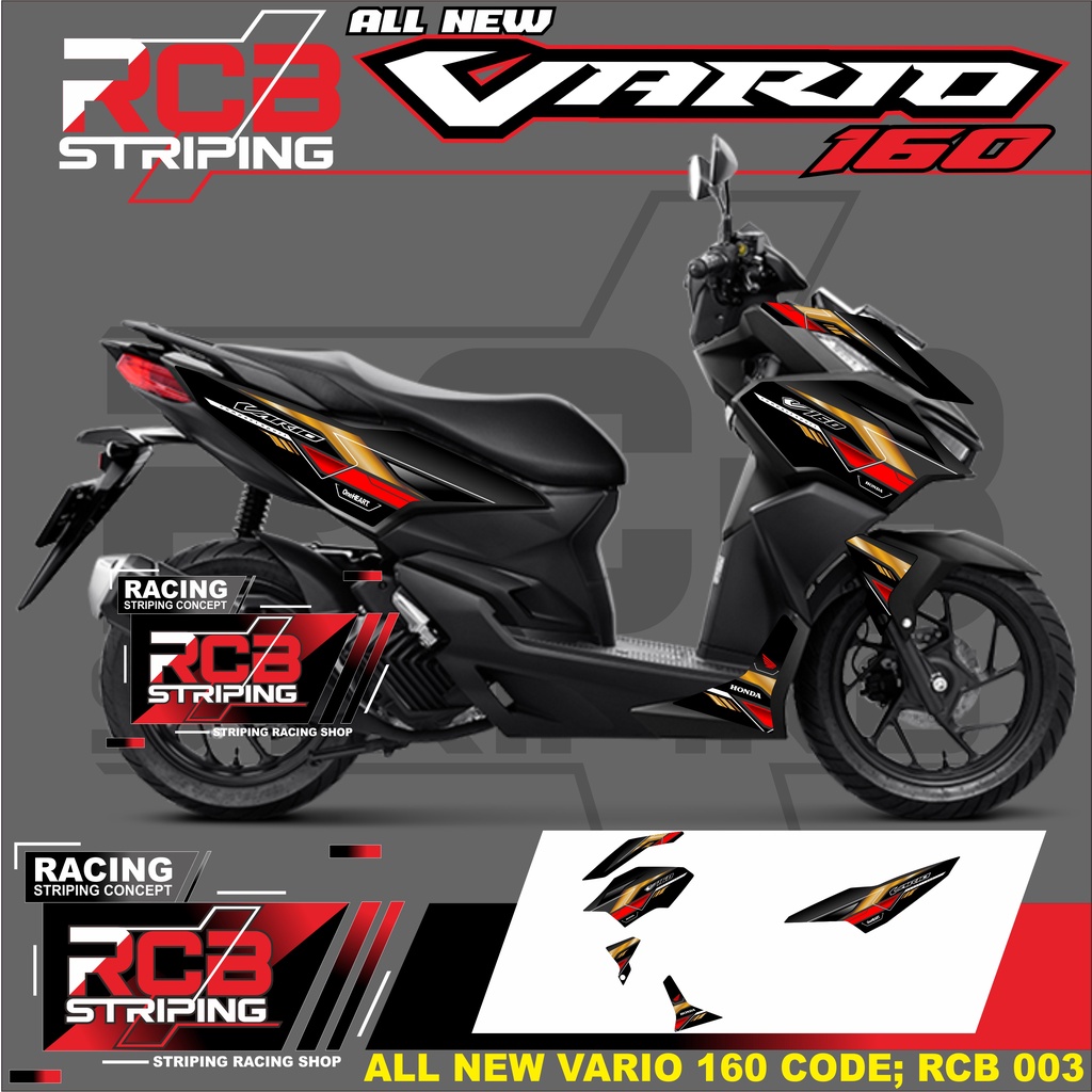 Sticker Semi fullbody honda vario 160 sticker striping vario new 2022 ...