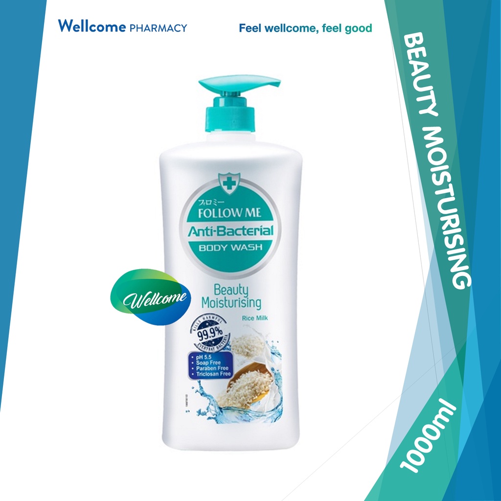 Follow Me Beauty Moisturising Antibacterial Body Wash with Rice Milk ...