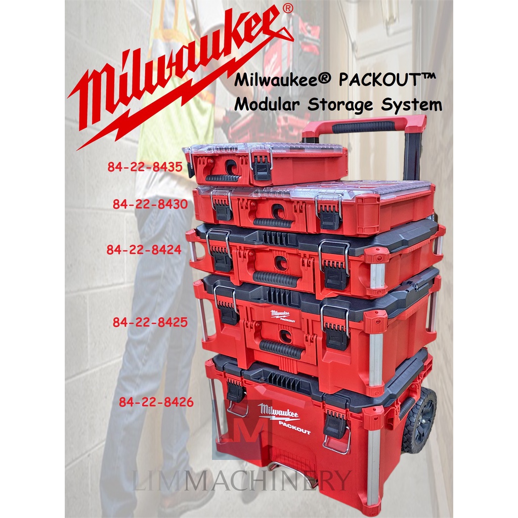 Milwaukee Pack Out Modular Storage System 5 Pcs Combo ( 48-22-8435 /48 ...