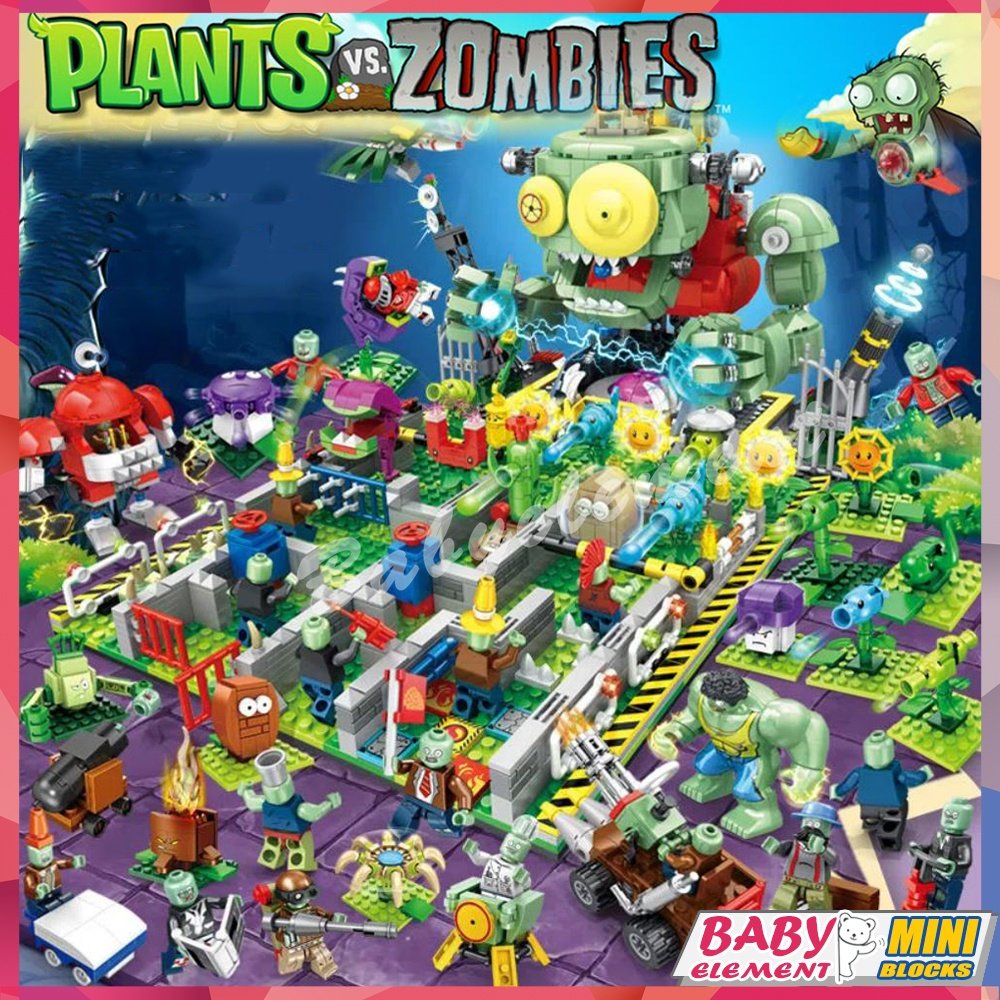Plants vs. Zombies Compatible Building Blocks Castle in the Sky Dark ...