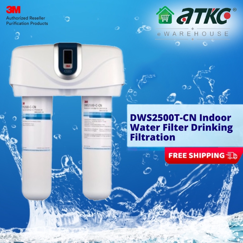 3M Water Filter | DWS2500T-CN Indoor Water Filter Penapis AirDrinking Filtration with Cartridge ...