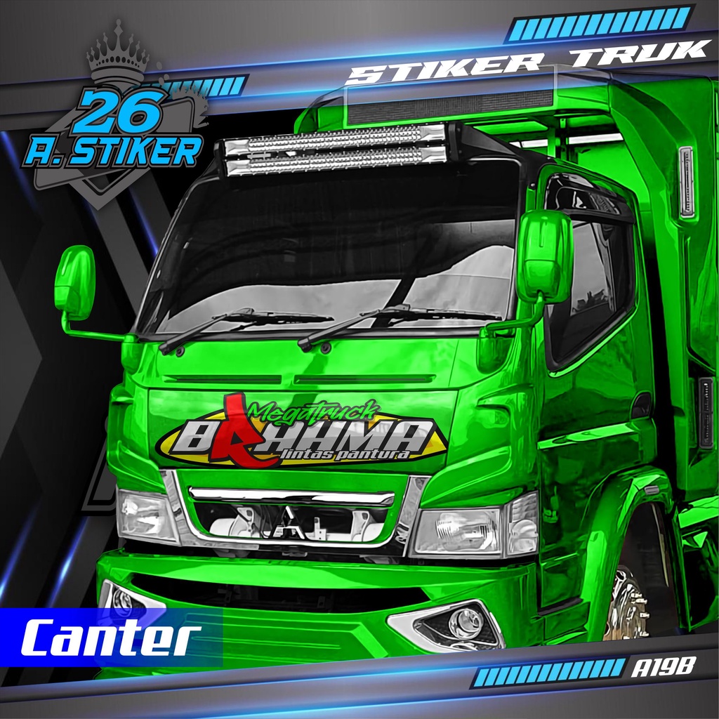 Mega TRUCK BRAHMA Front Cabin Decal Stickers All TRUCK Canter, Antem ...