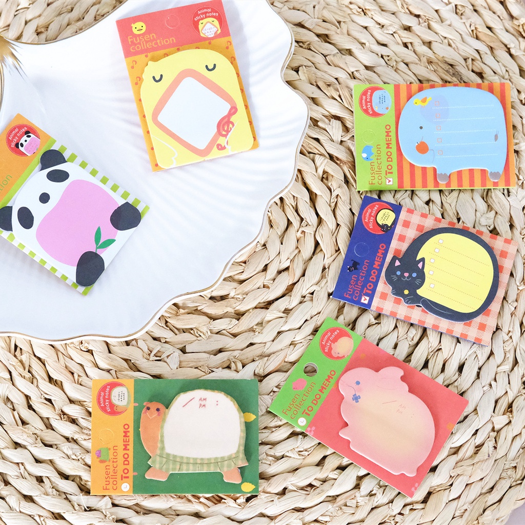 Cute Cartoon Small Animal Shaped Post It Note Portable Message Note for ...