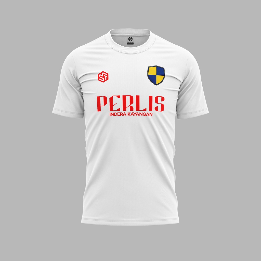 [READY STOCK] Perlis Indera Kayangan Jersi White/Red - Jersey Roundneck ...