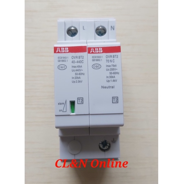 避雷器 ABB OVR-BT2- 1P+N 40kA - SURGE PROTECTIVE DEVICE SPD [Ready Stock] 电涌保护器 | Shopee Malaysia