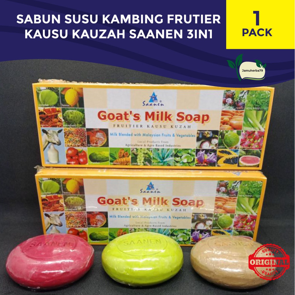 SABUN SUSU KAMBING FRUTIER KAUSU KUZAH 3 IN 1 (SAANEN) | Shopee Malaysia