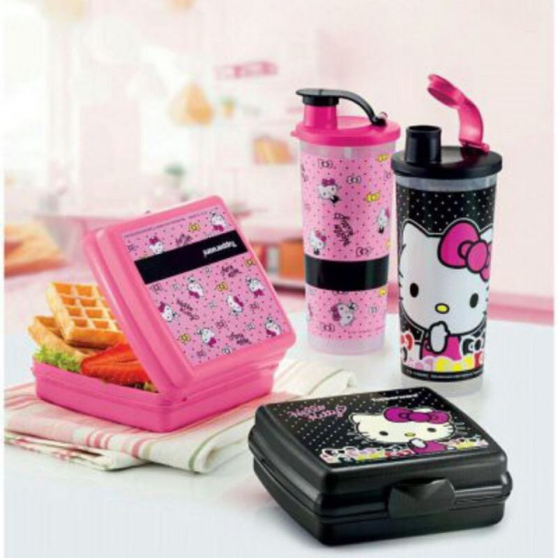 Tupperware Hello Kitty Lunch / Tumbler / Sandwich Set - 1pc or 1 Set ...