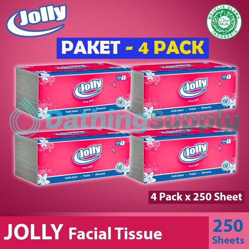 Jolly Tissue Saving Package 250 Sheets 2ply (Contents 4 pcs) | Shopee ...