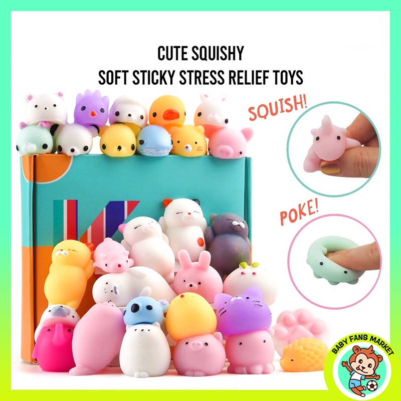Ready Stock Cute Squishy Toy | Mini Animal Antistress Ball | Squeeze ...