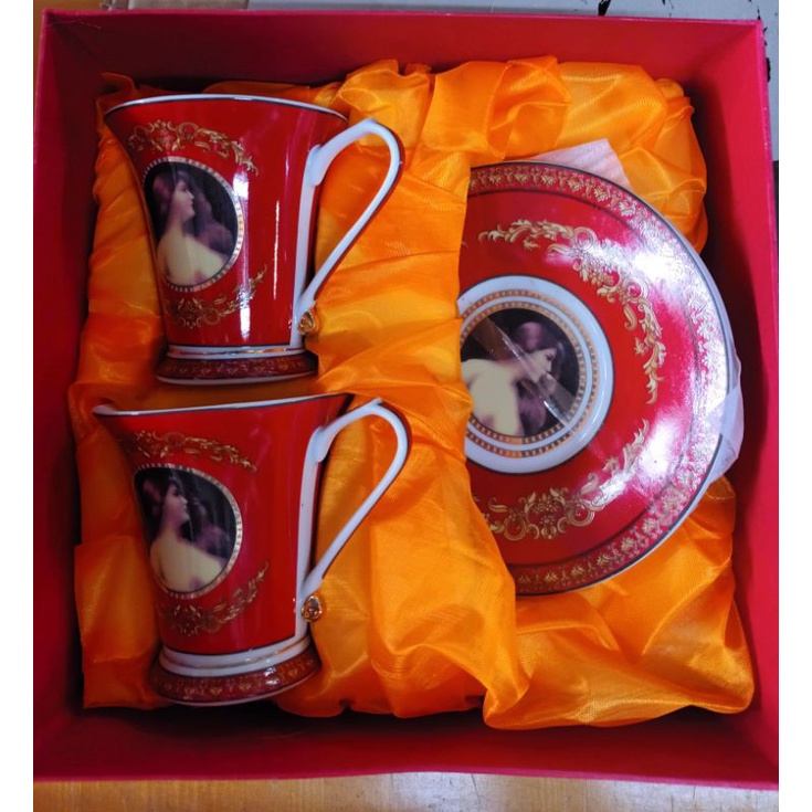 Europe style cup & saucer tea set(2pcs) | Shopee Malaysia