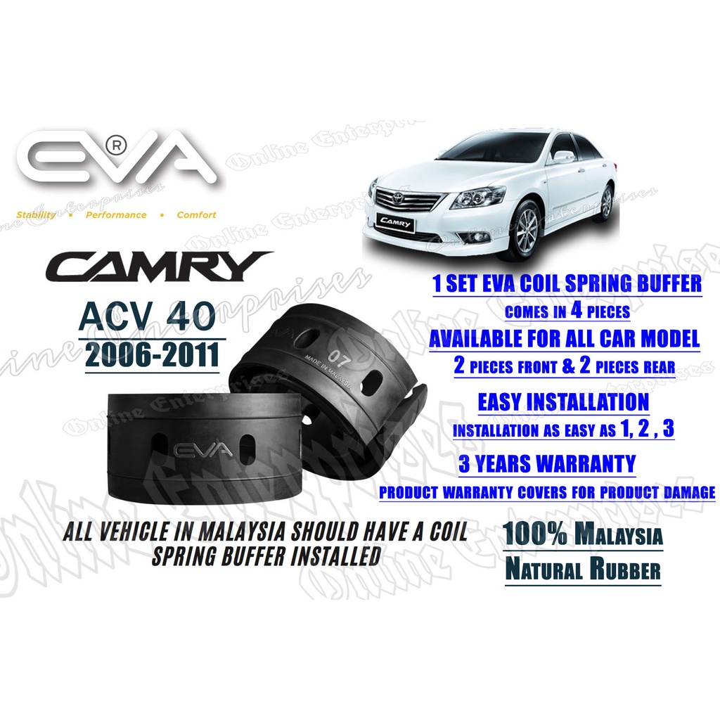 EVA Coil Spring Buffer Toyota Camry ACV40 XV40 Cushion Buffer Spring ...