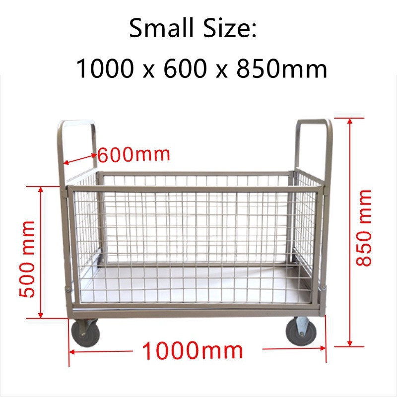 400kg Work Tainer Caged Trolley Logistic Cargo Warehouse Picking ...