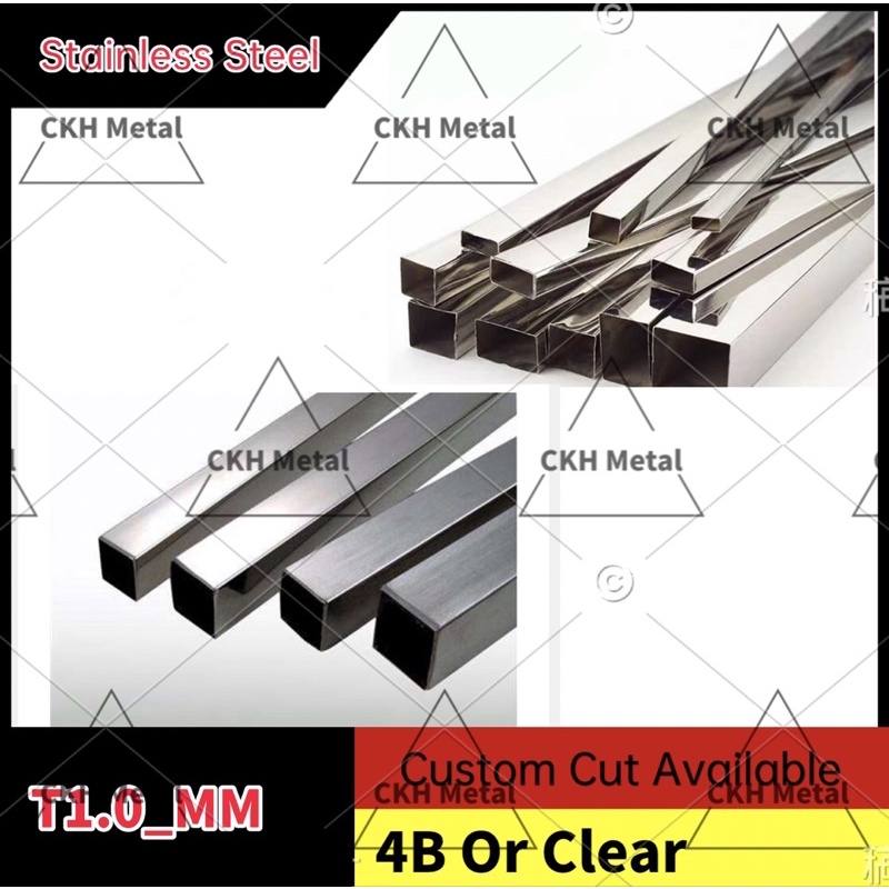 T1.0mm_ 2‘’ X 1‘’SUS304 Stainless Steel Tube Rectangular Hollow Besi ...