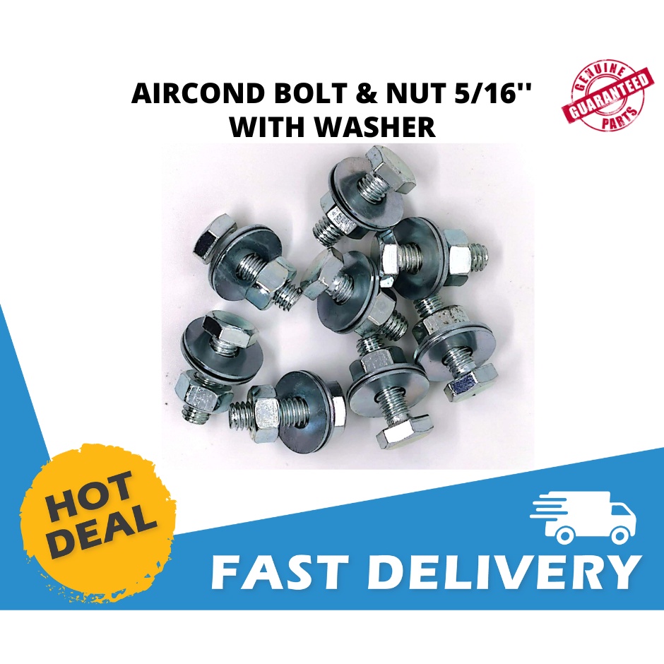 Bolt & Nat Penyaman Udara dengan Pengimbas // AIRCOND BOLT & NUT WITH ...