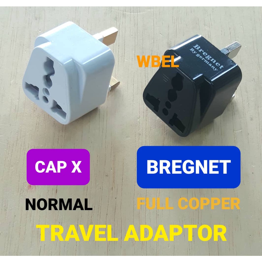 3 PINS TRAVEL ADAPTOR / MULTI ADAPTOR (NORMAL / FULL COPPER) | Shopee ...