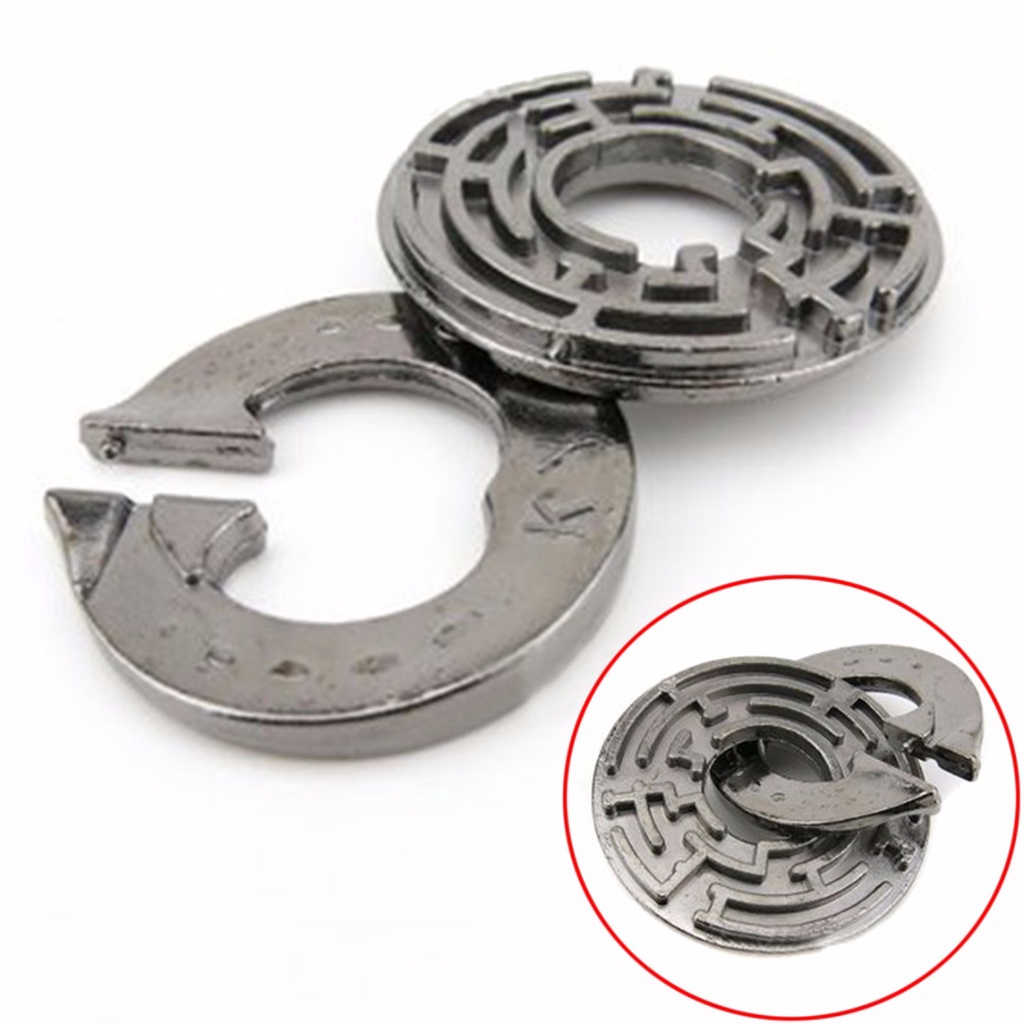 Metal Cast Adult Maze Puzzle Labyrinth IQ Mind Brain Teaser Educational ... Metal Cast Adult Maze Puzzle Labyrinth IQ Mind Brain Teaser Educational ...