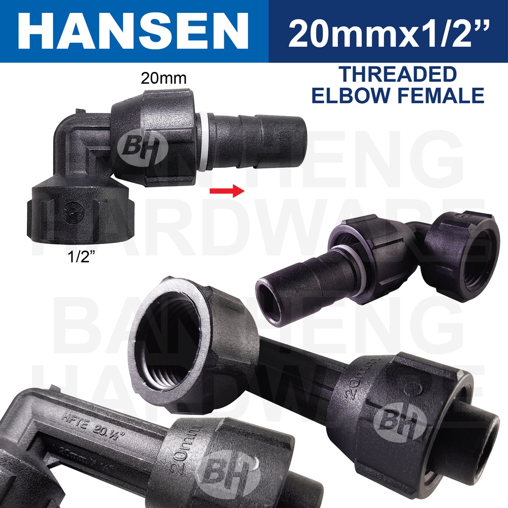 Hansen Fitting Elbow,Tee,Socket,Coupling,Tank Connector / Poly Fitting ...