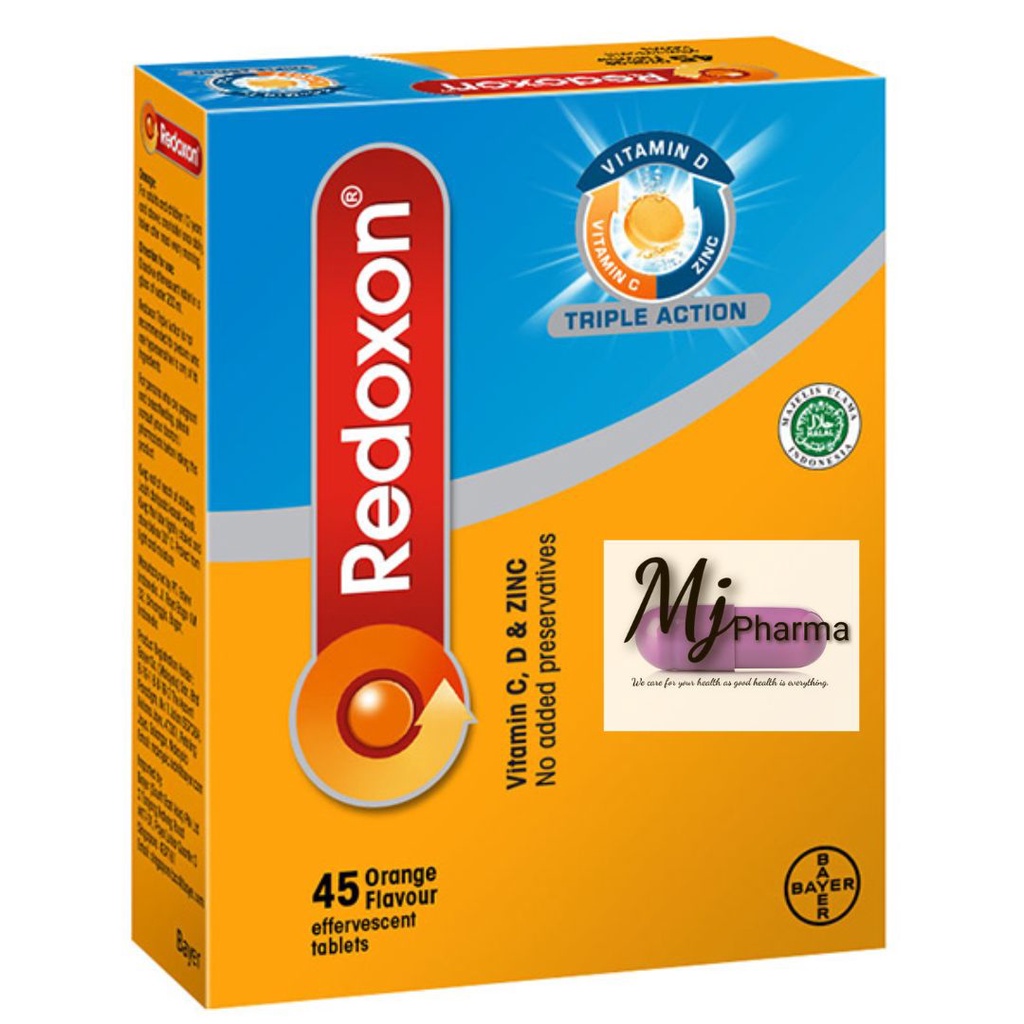 Redoxon Triple Action Vitamin C (Ascorbic Acid),D and Zinc Orange ...