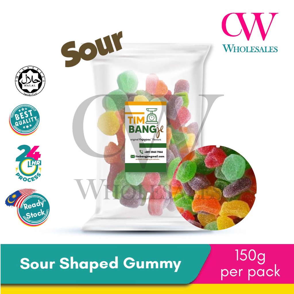 Gummy Jelly Sweets Candy Worm Shaped Mix Pastilles Jelly Asam Rainbow Candies Jelly Bean Jelly ...