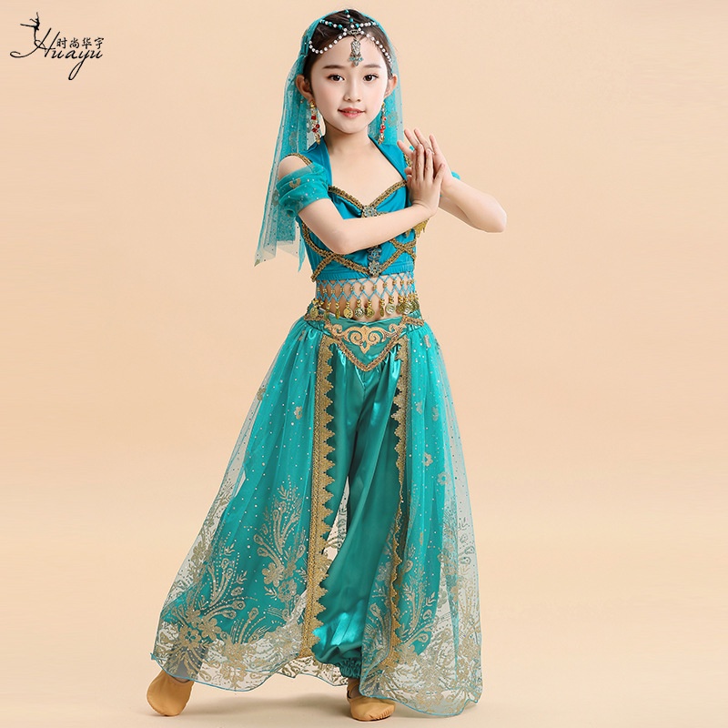 Ethnic Dance Dress Princess New Style Jasmine Costume Aladdin Magic ...