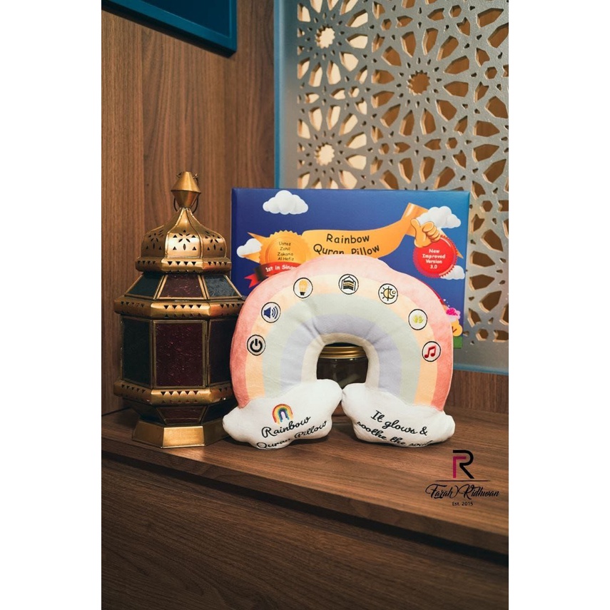 Rainbow Quran Pillow For Kids- FREE Gift Tabung LEGO/FREE Dust Bag-28 ...
