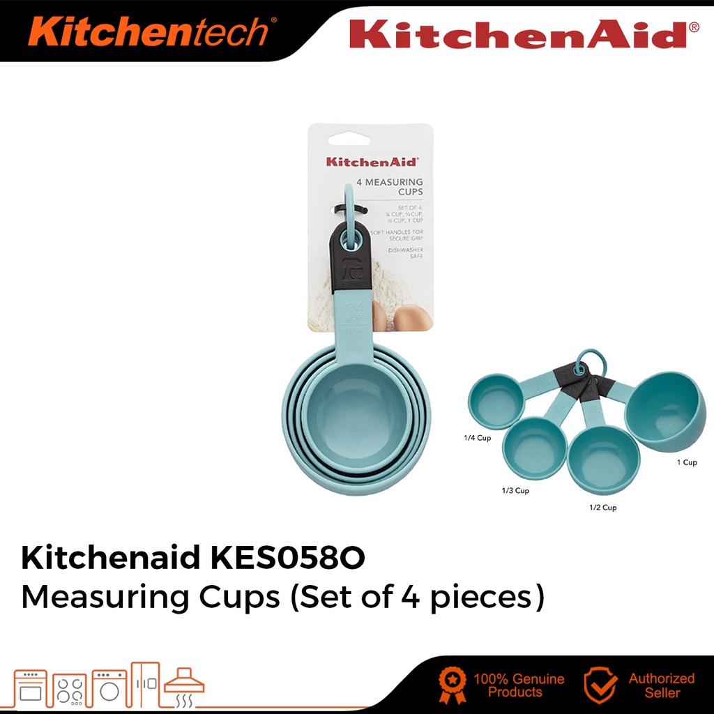 KitchenAid KES058O Measuring Cups (Set of 4 pieces) - White KES058HWHA ...