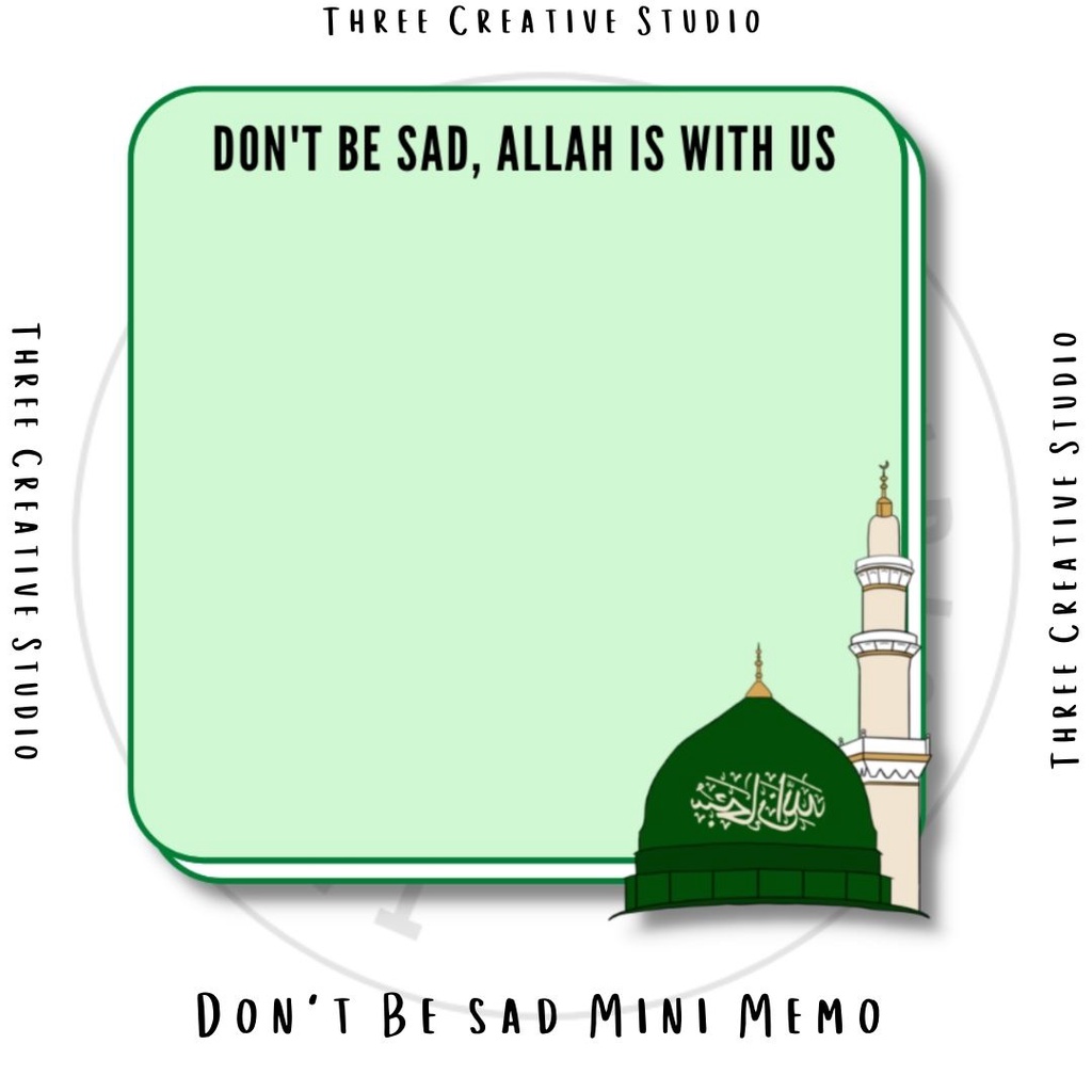 MUSLIMIN MEDINA MEMO CARDS | Cute Memo Pads/Cards | Journal Sticker ...