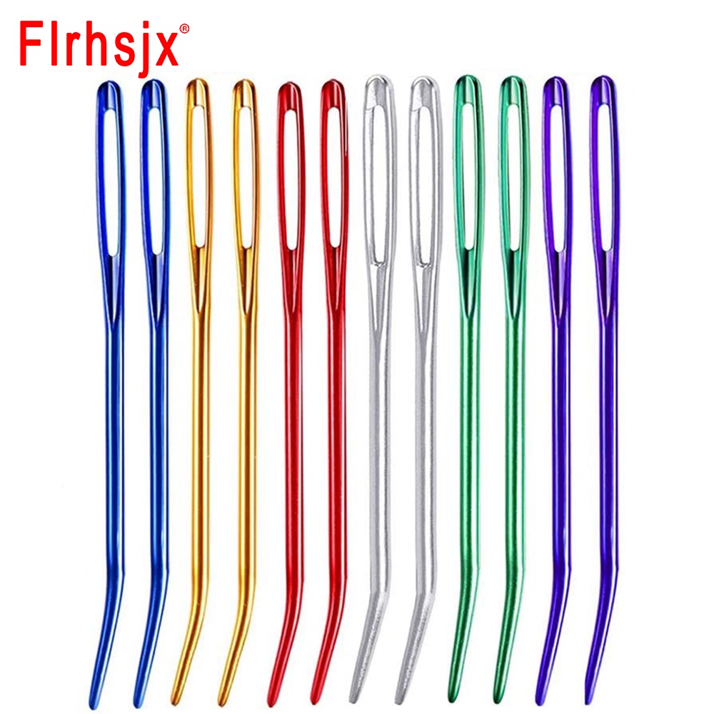 4/16pcs Yarn Needle with Big Eye Knitting Needles Tapestry Bent Tip ...