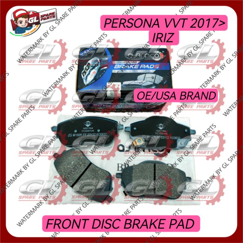 PROTON IRIZ ALL MODEL PERSONA VVT NEW 2018> SAGA VVT 2019> FRONT DISC ...