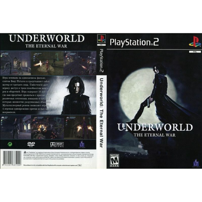 PS2 CD DVD GAMES ( Underworld: The Eternal War ) English Version ...