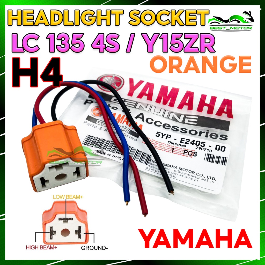 HEAD LAMP SOCKET LC135 V1 V2 V3 / LC 135 NEW V4 V5 V6 / EX5 ORIGINAL SOCKET LAMPU | Shopee Malaysia