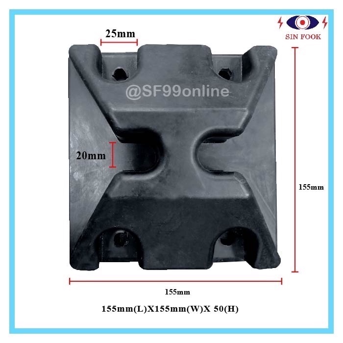 AutoGate Trackless Steel Base Rubber Stopper / Folding Gate Stopper ...