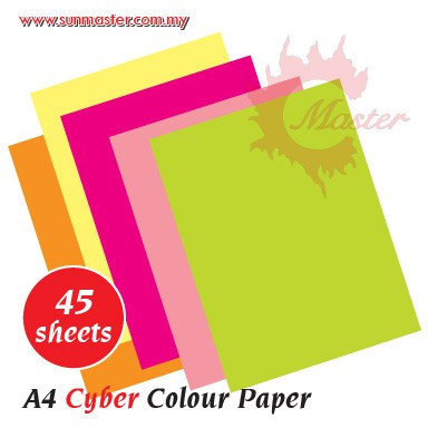 A4 80gsm Cyber Colour Paper (45s) | Shopee Malaysia