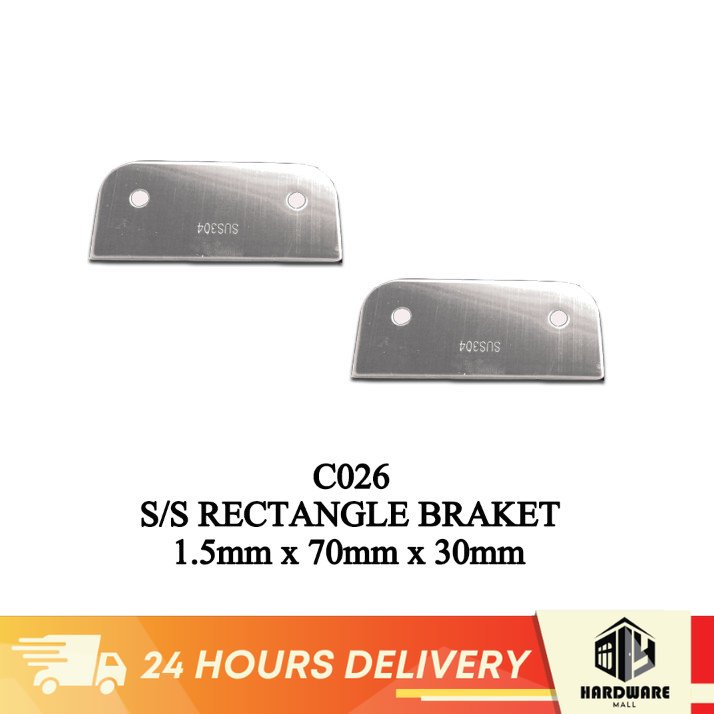Stainless Steel 304 Rectangle Bracket Welding Door Gate Window Pintu ...