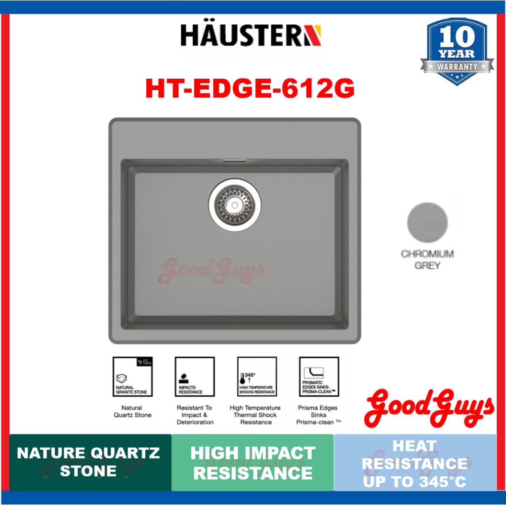 Haustern HT-EDGE-612B / HT-EDGE-612G Top Mount Granite Sink | Shopee ...