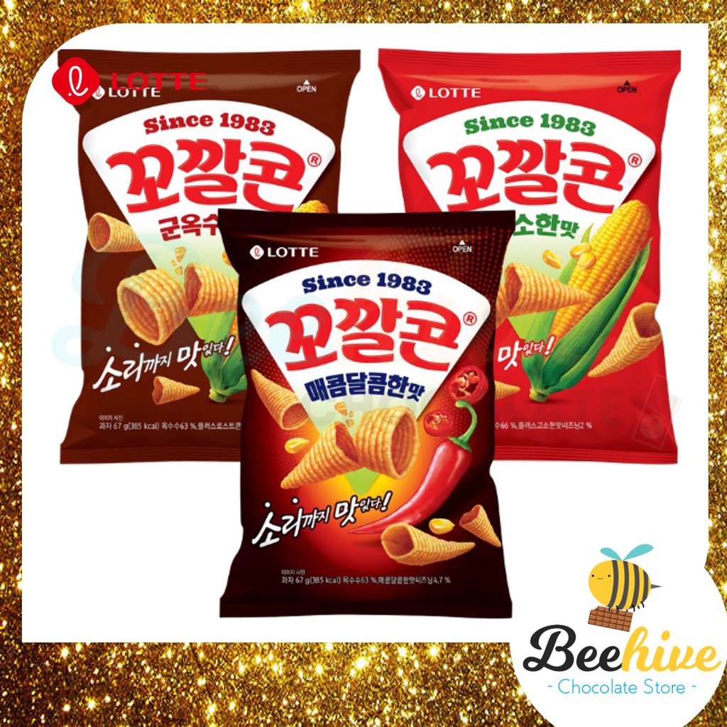 Lotte Kokkal Corn Snack 67g | Shopee Malaysia