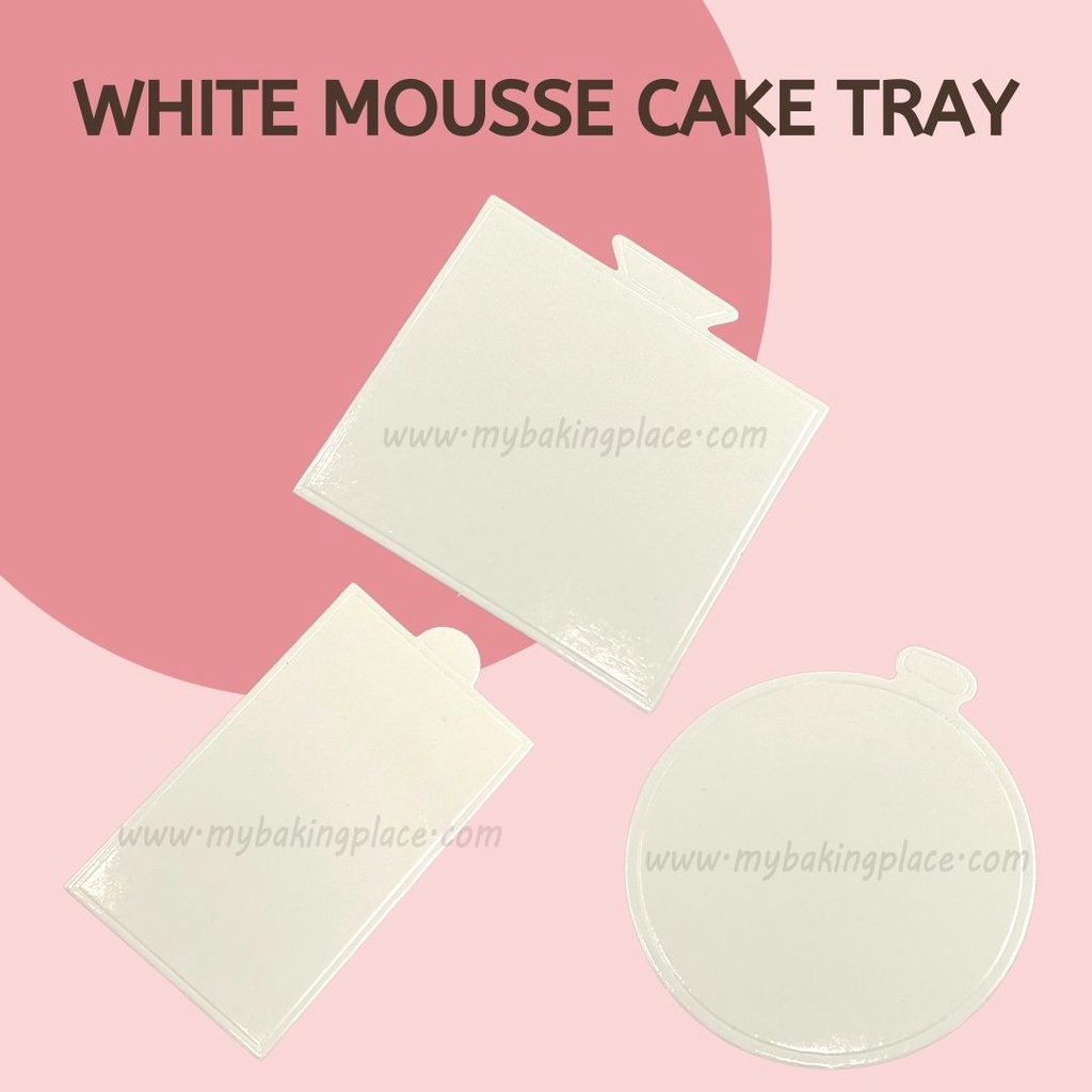 Donut Tray Board White Mini Cake Board Paper Tray White Cake Slice Tray ...