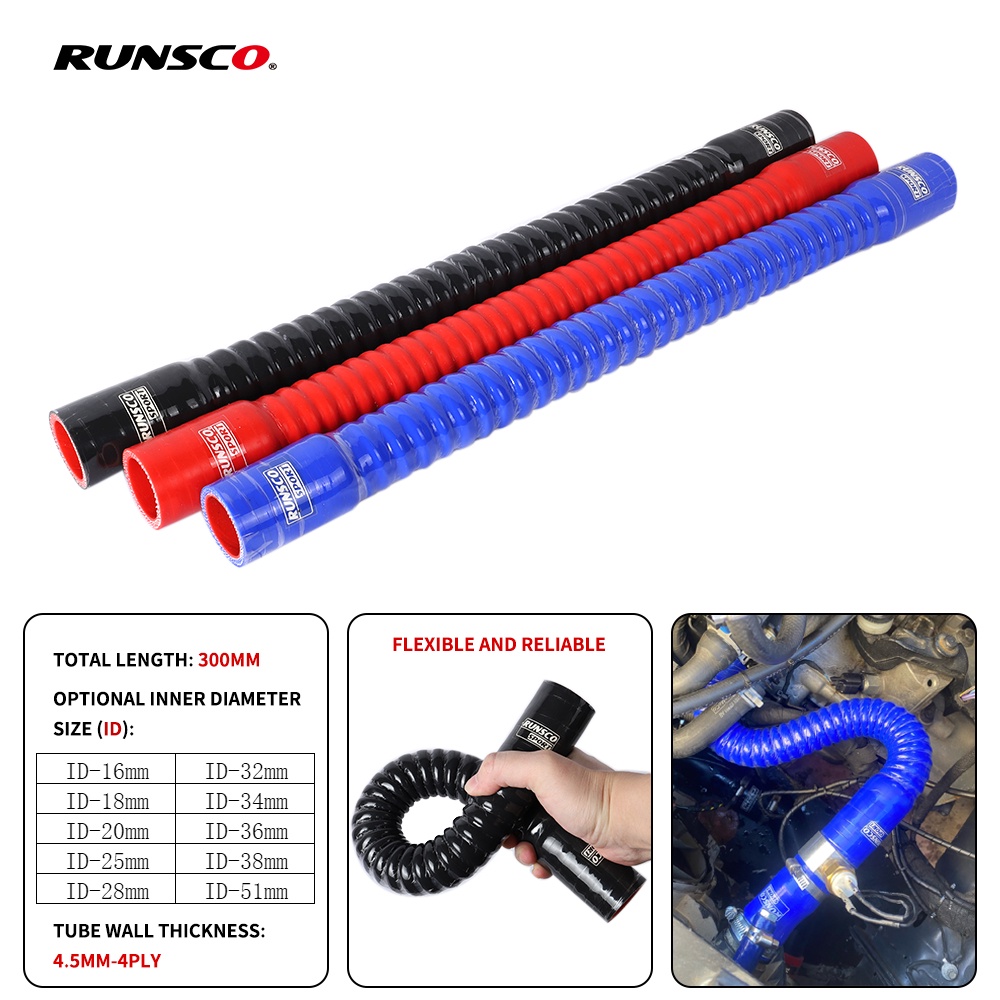 ID16 18 20 25 28mm Silicone Flexible Hose Radiator Tube for Air Intake ...