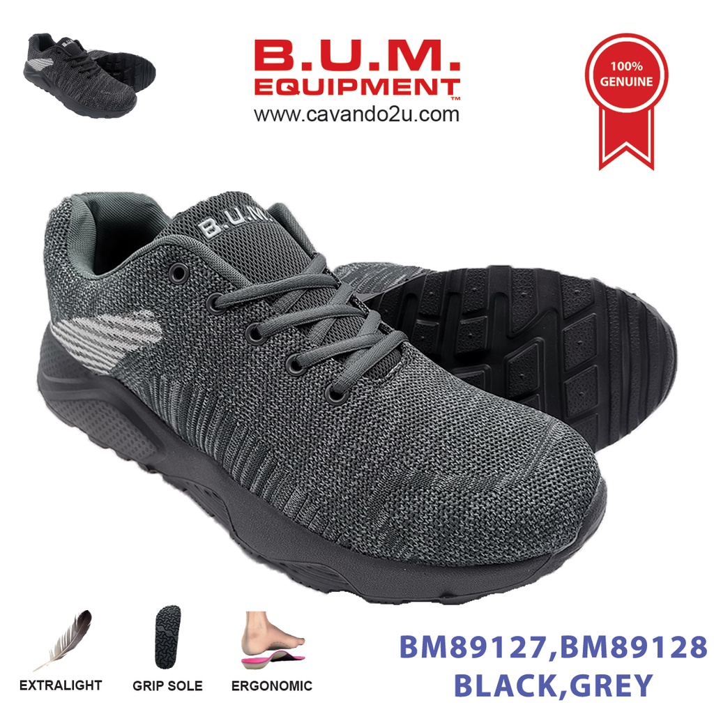 BUM Equipment Unisex Sport Shoes BM89127/BM89128 (Black / Grey ...