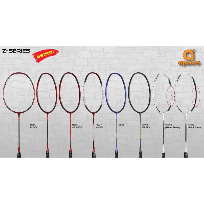Apacs Z Series Badminton Rackets (Free Socks) (100% Original / Ready ...