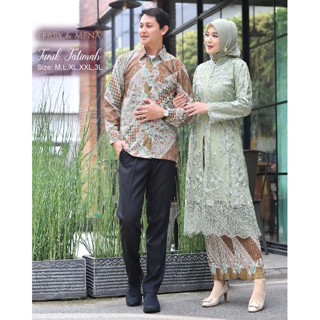 Couple Kebaya Set Modern Couple Brukat Kebaya Couple Modern Kebaya ...