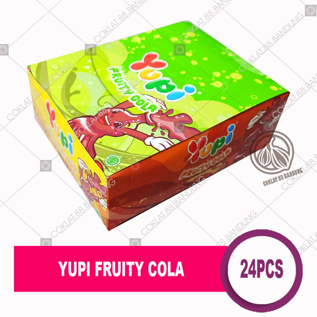 Yupi FRUITY COLA BOX 24PCS X 8GR - YUPI GUMMY COCA COLA JELLY Candy ...