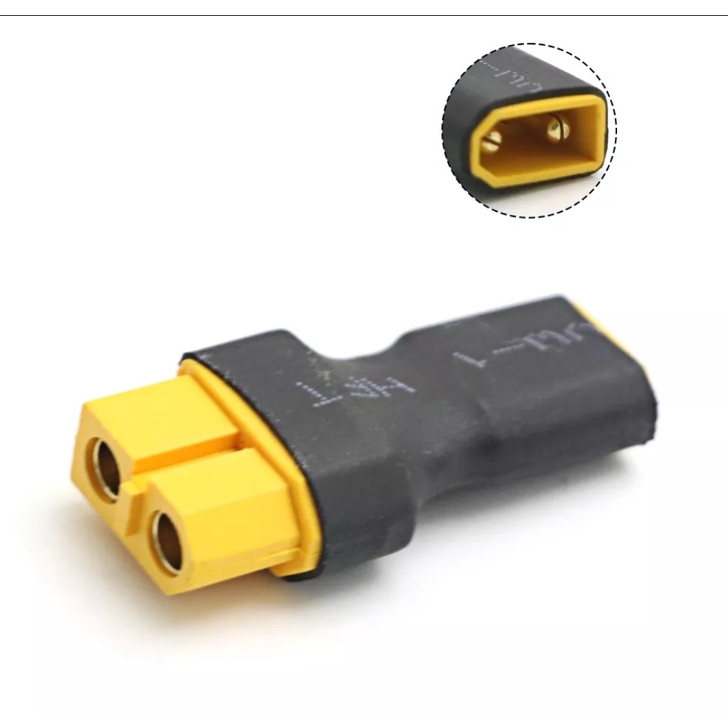 XT90 Male/Female Convert To XT60 Female/Male Connector RC Wireless Car Conversion Adapter ...