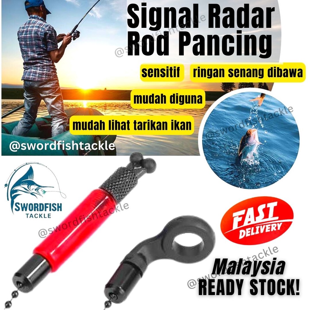 Signal Radar Rod Pancing Ikan Fishing Alarm Swinger Steel Chain ...