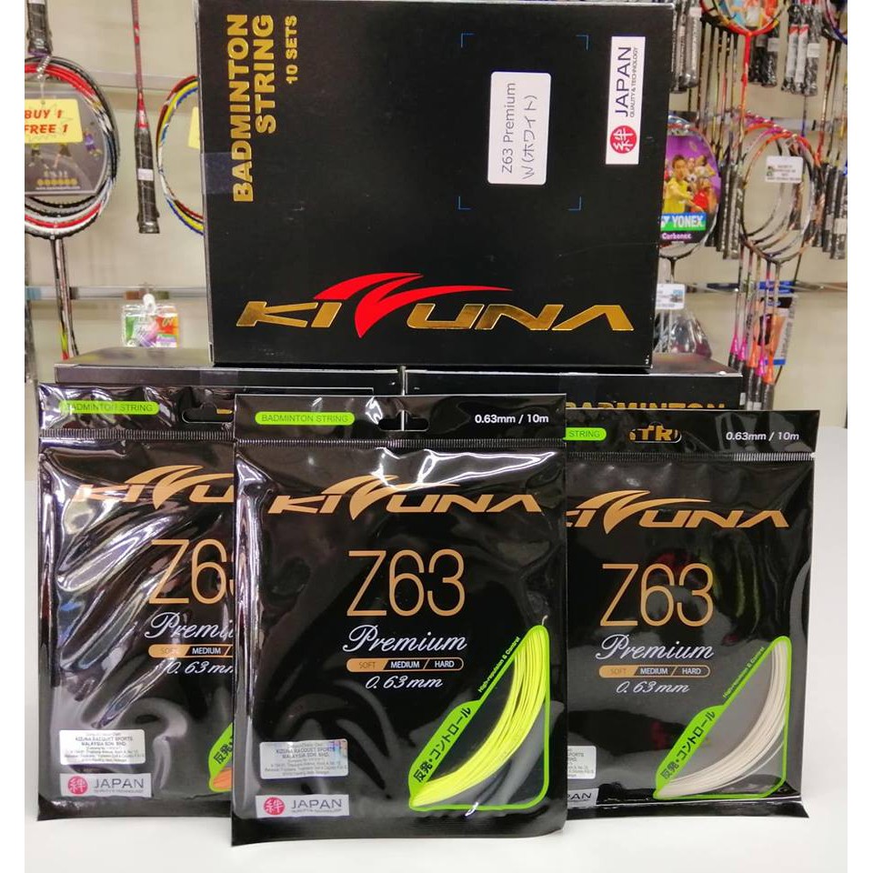 Kizuna Z63 (0.63mm) Badminton String For Control Player (READY STOCK ...