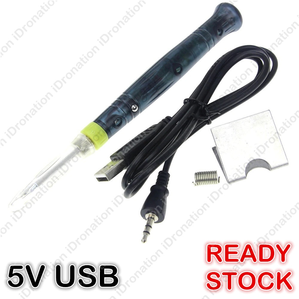 5V 8W USB Solder Soldering Iron Station Tools Pen Tips Tip Kit Mini ...