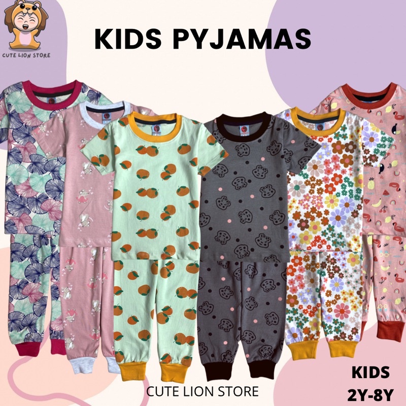 CLEARANCE Fusiontex 017 | Kids Pyjamas | Baju Tidur Budak | 2Y - 8Y ...
