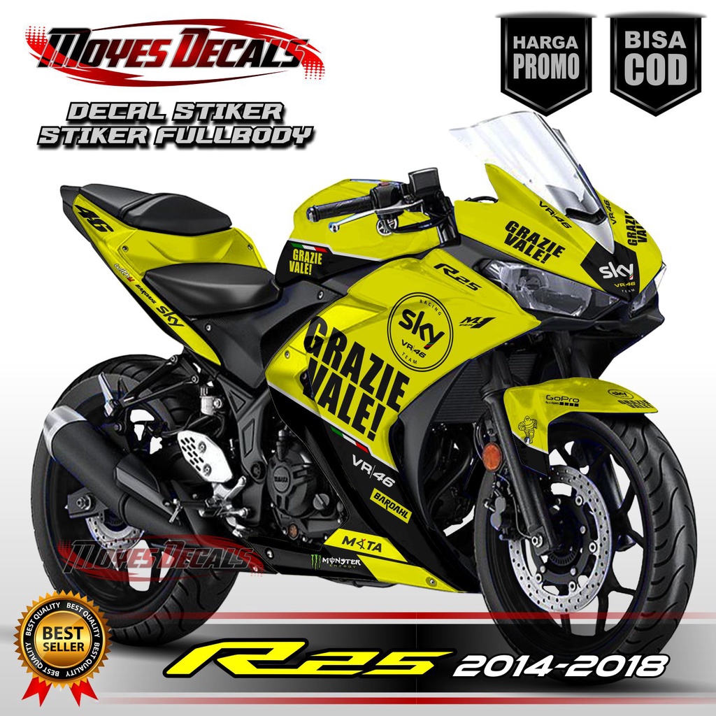 Striping Sticker R25 Fullbody Grazie Vale Decal Striping Sticker R25 ...