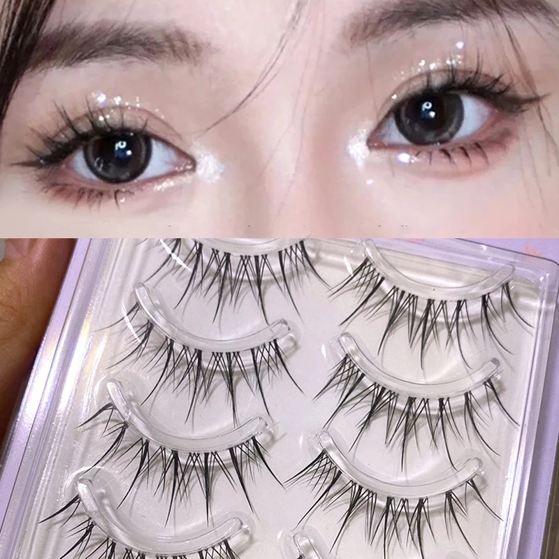 5 Pairs Natural False Eyelashes Cos Little Devil Japanese Eyelashes ...